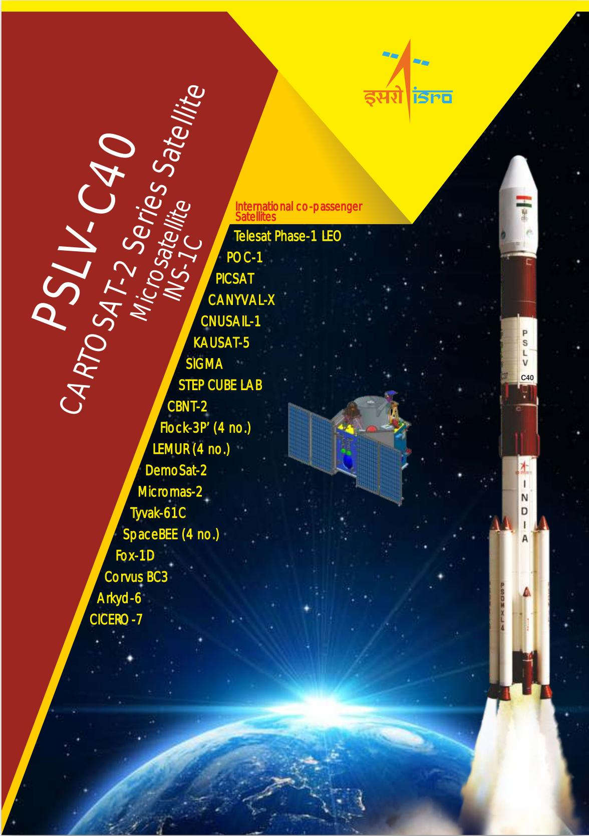 Telesat Nervously Awaits Indian PSLV-C40 Launch - SpaceQ