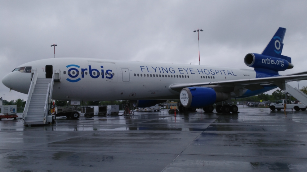 Orbis Flying Eye Hospital Hosts Canadian Astronauts Bridging Space and ...