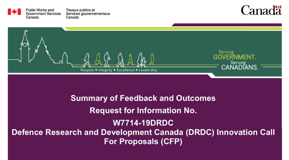 DRDC Provides Summary of Feedback for 2019 Innovation Calls for ...