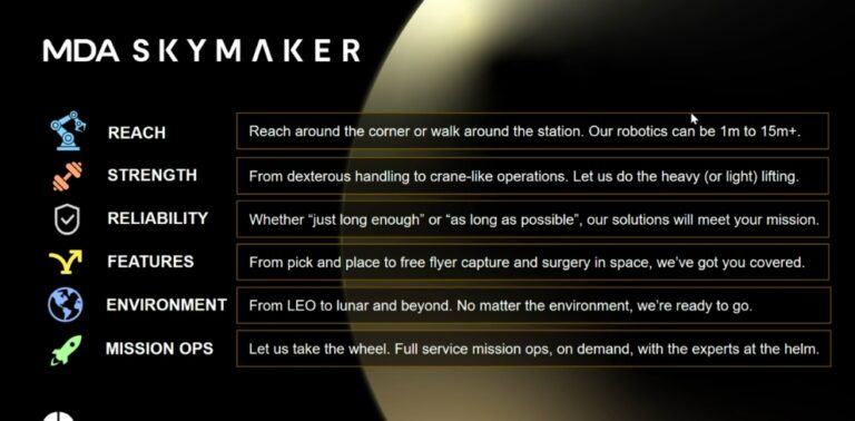 MDA Space Unveils SKYMAKER - SpaceQ